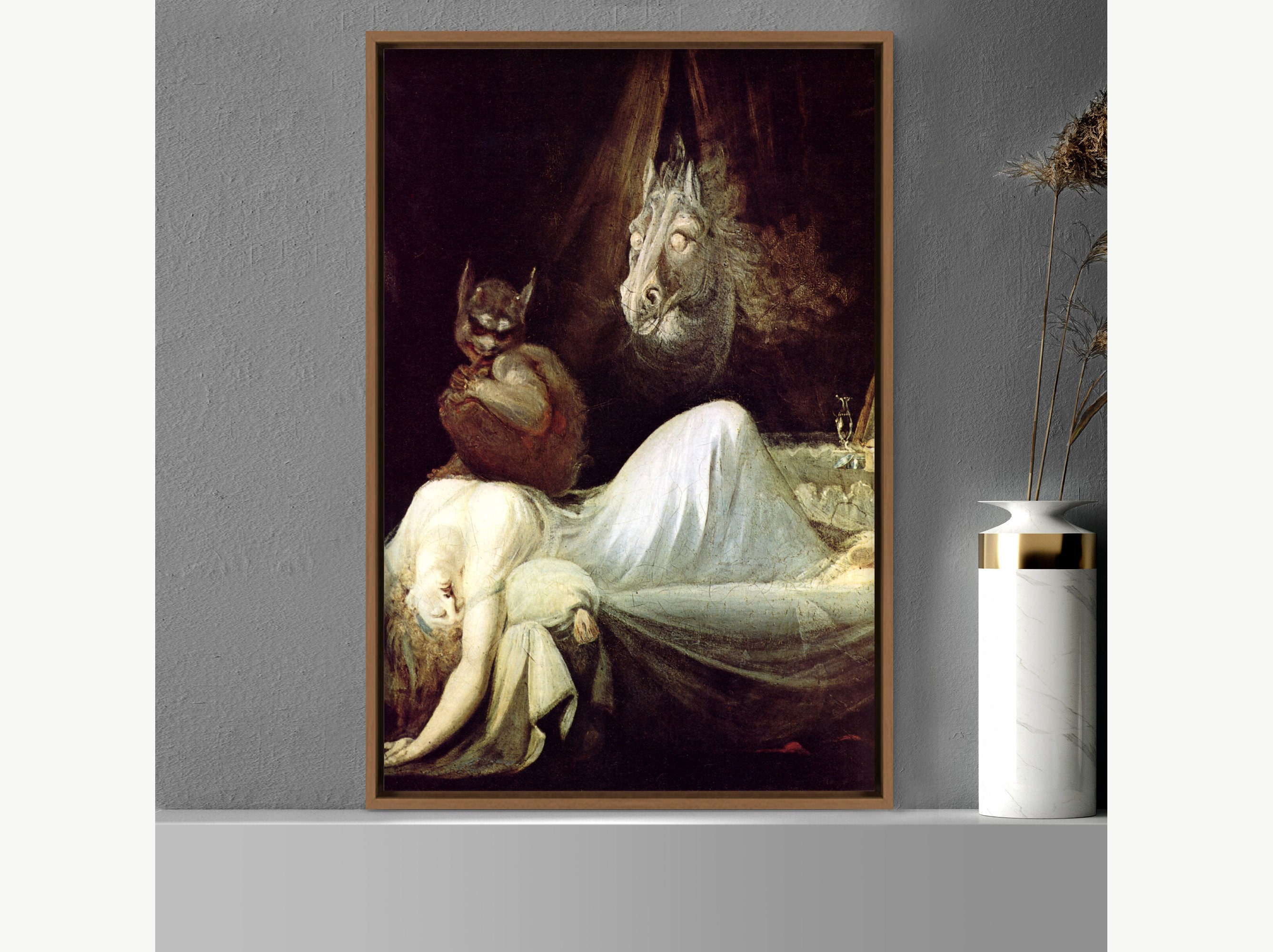The Nightmare the Incubus by Henry Fuseli, Canvas Print Wall Art Famous ...