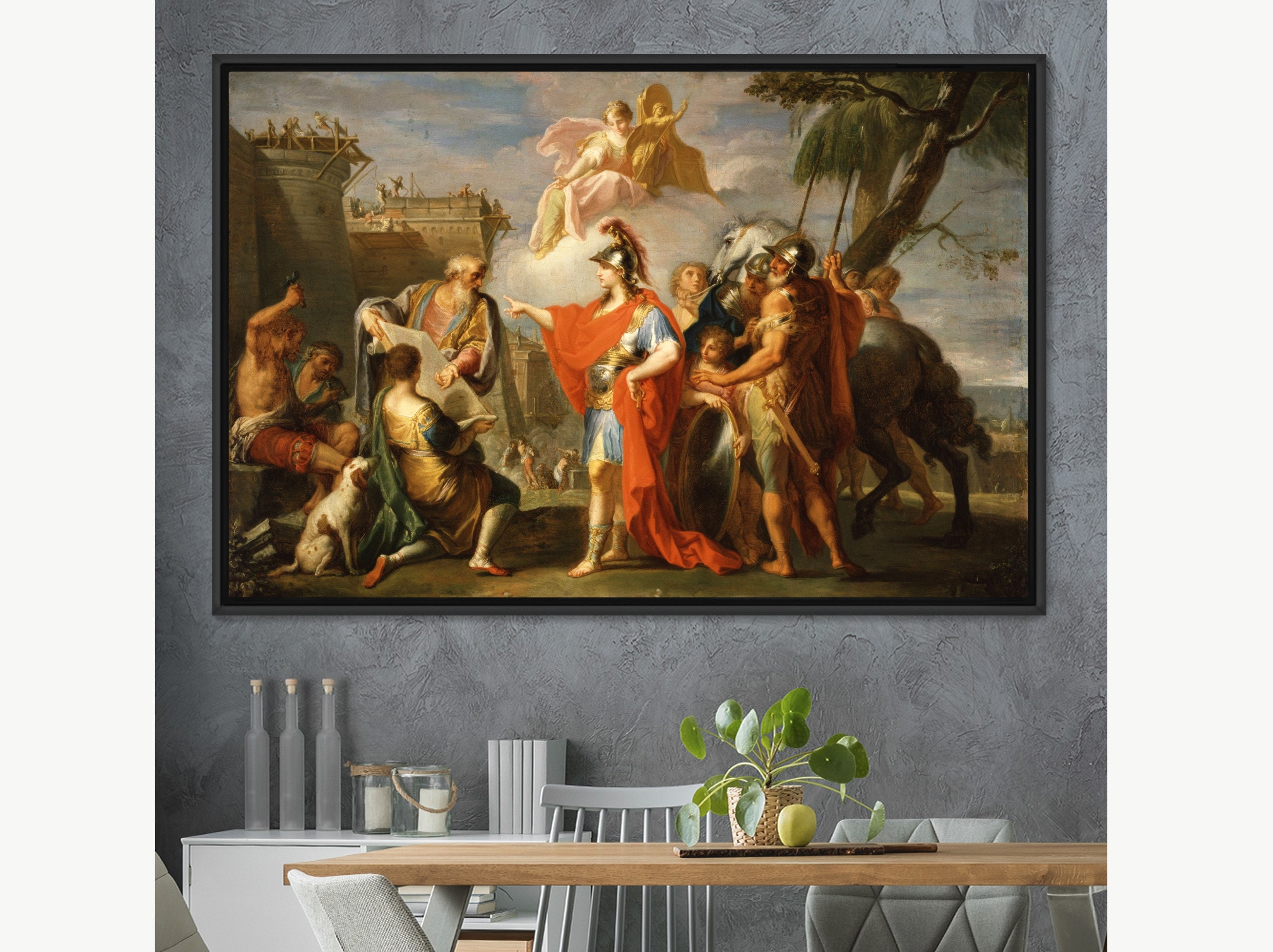 Alexander the Great Founding Alexandria by Placido Costanzi, Canvas ...