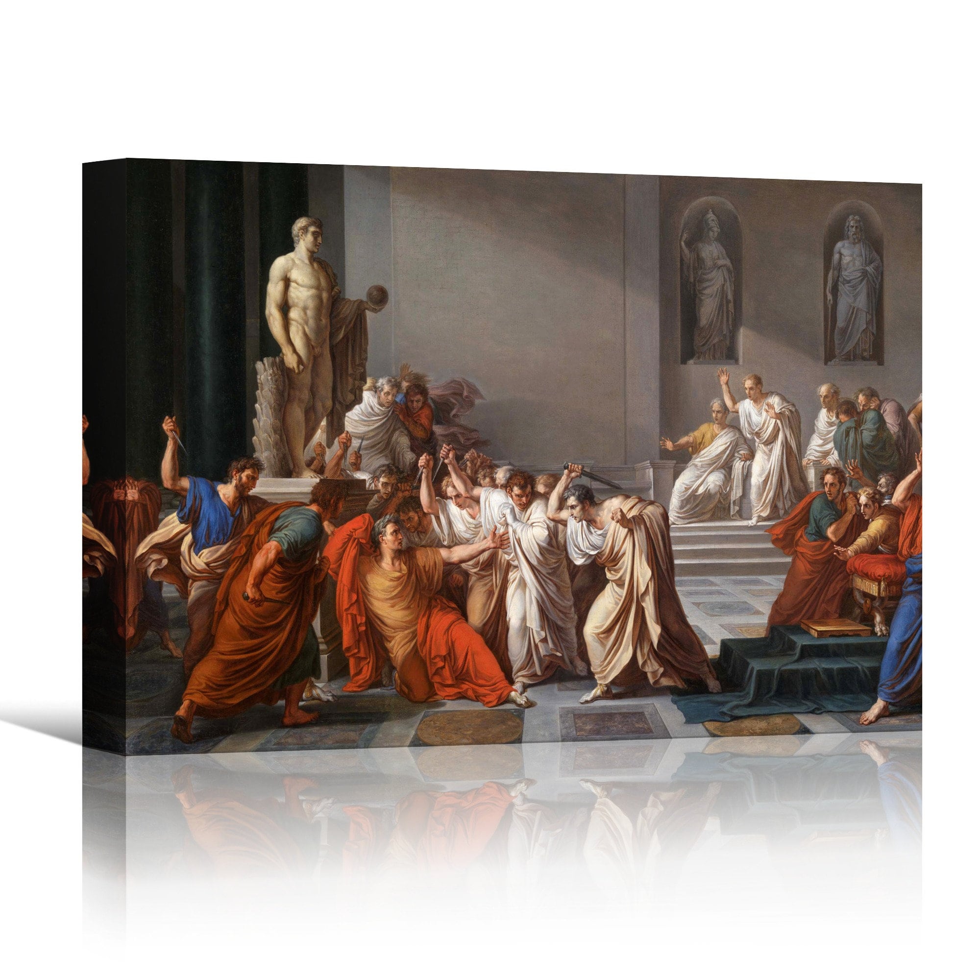 The Death of Julius Caesar in the Roman Senate by Vincenzo Camuccini,frame Canvas Print Wall Art ...