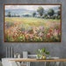Wildflower Field Framed Canvas Oil Painting Landscape Wall Art, Nature ...