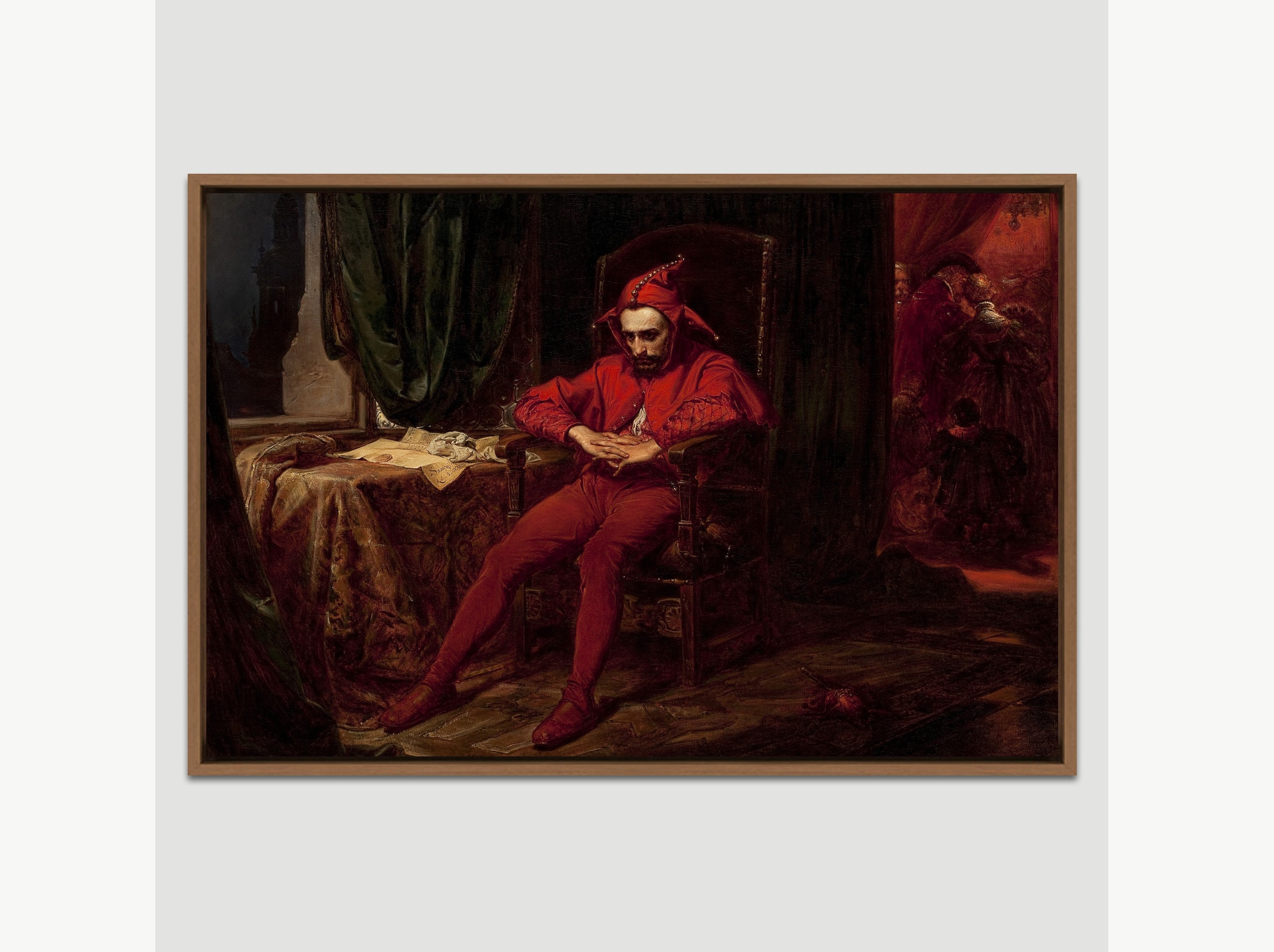 Stanczyk by Jan Matejko, Framed Canvas Print Wall Art Famous Art, Frame ...