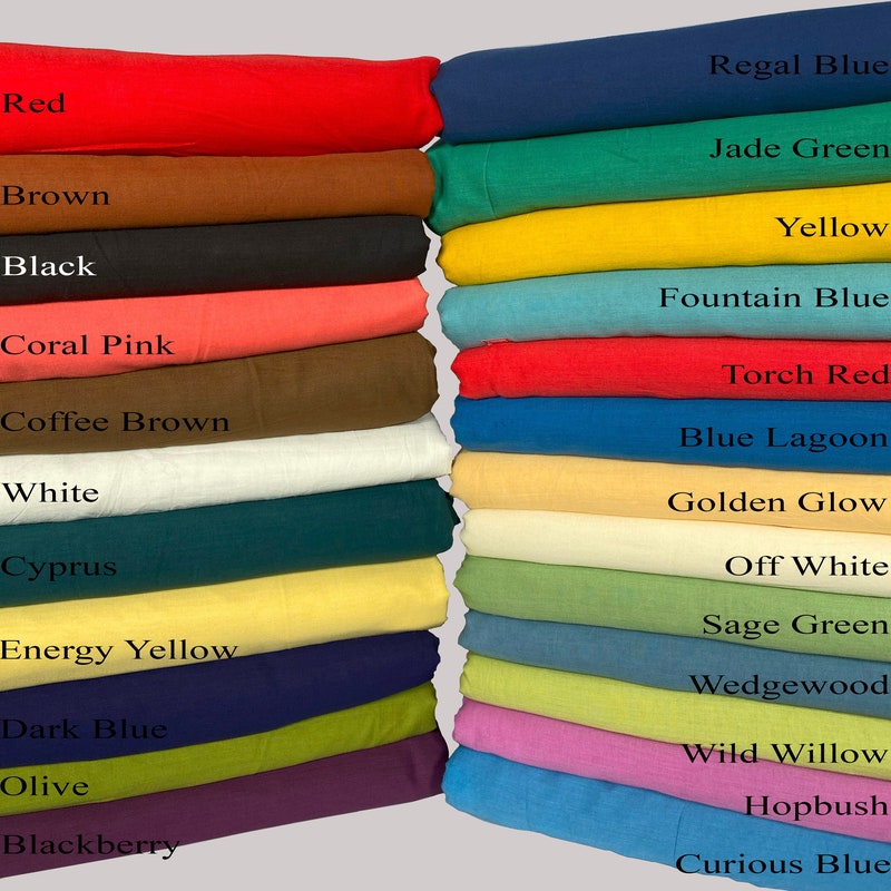 Solid Cotton Fabric - Etsy