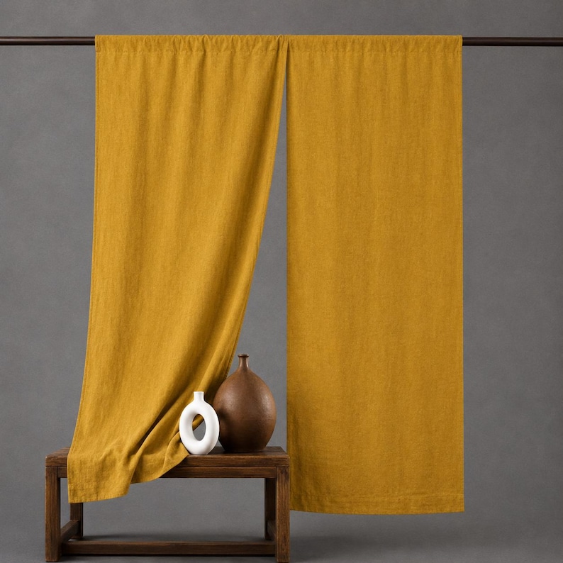Natural Cotton Noren Curtain Doorway Curtains, Boho Japanese Room ...