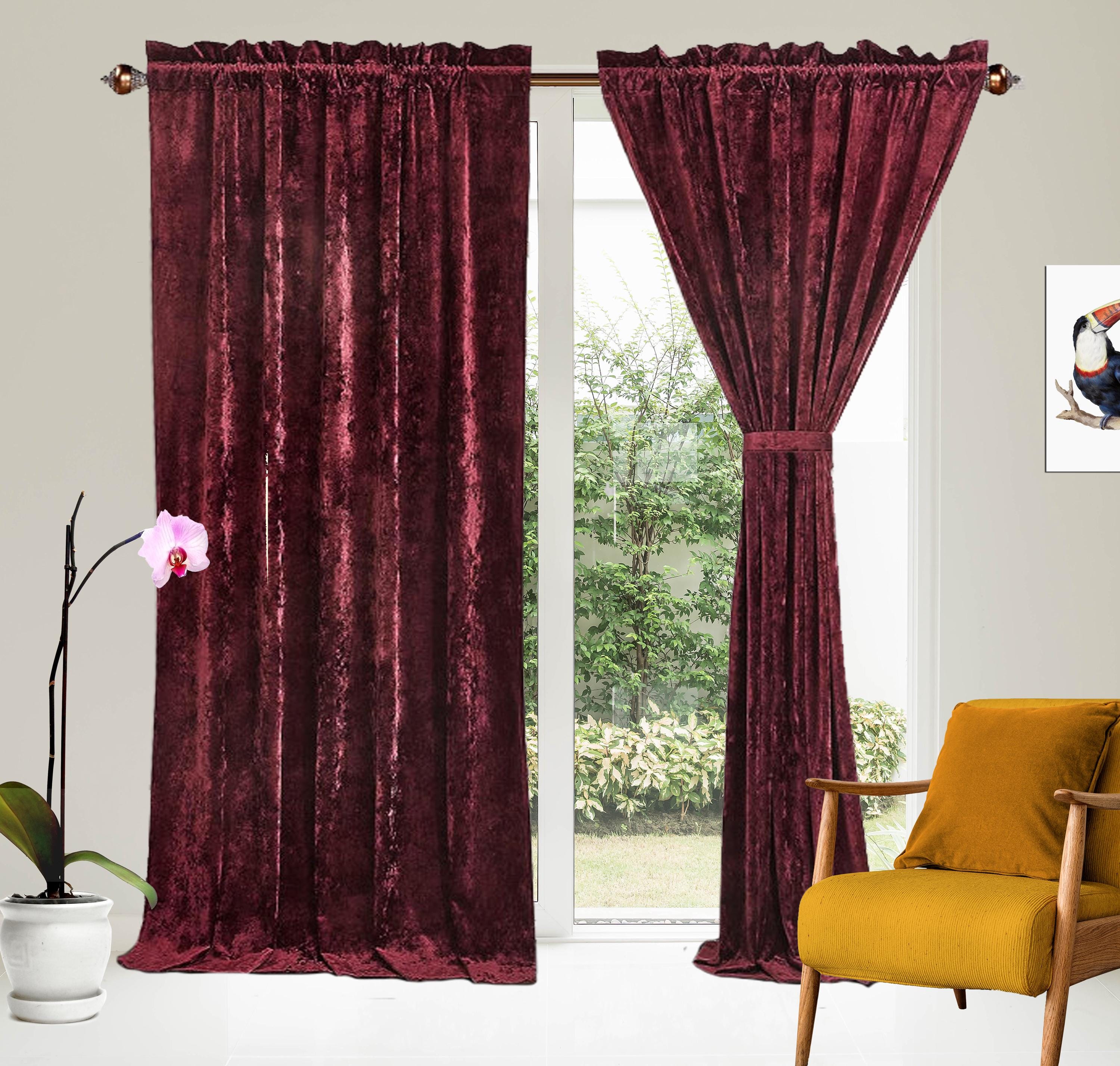 Bohemian Crushed Velvet Curtains – Custom Handmade Luxury Drapes ...