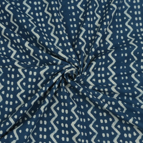 Block Print Fabric Indian Hand Block Printed Cotton Fabric - Tree Print ...