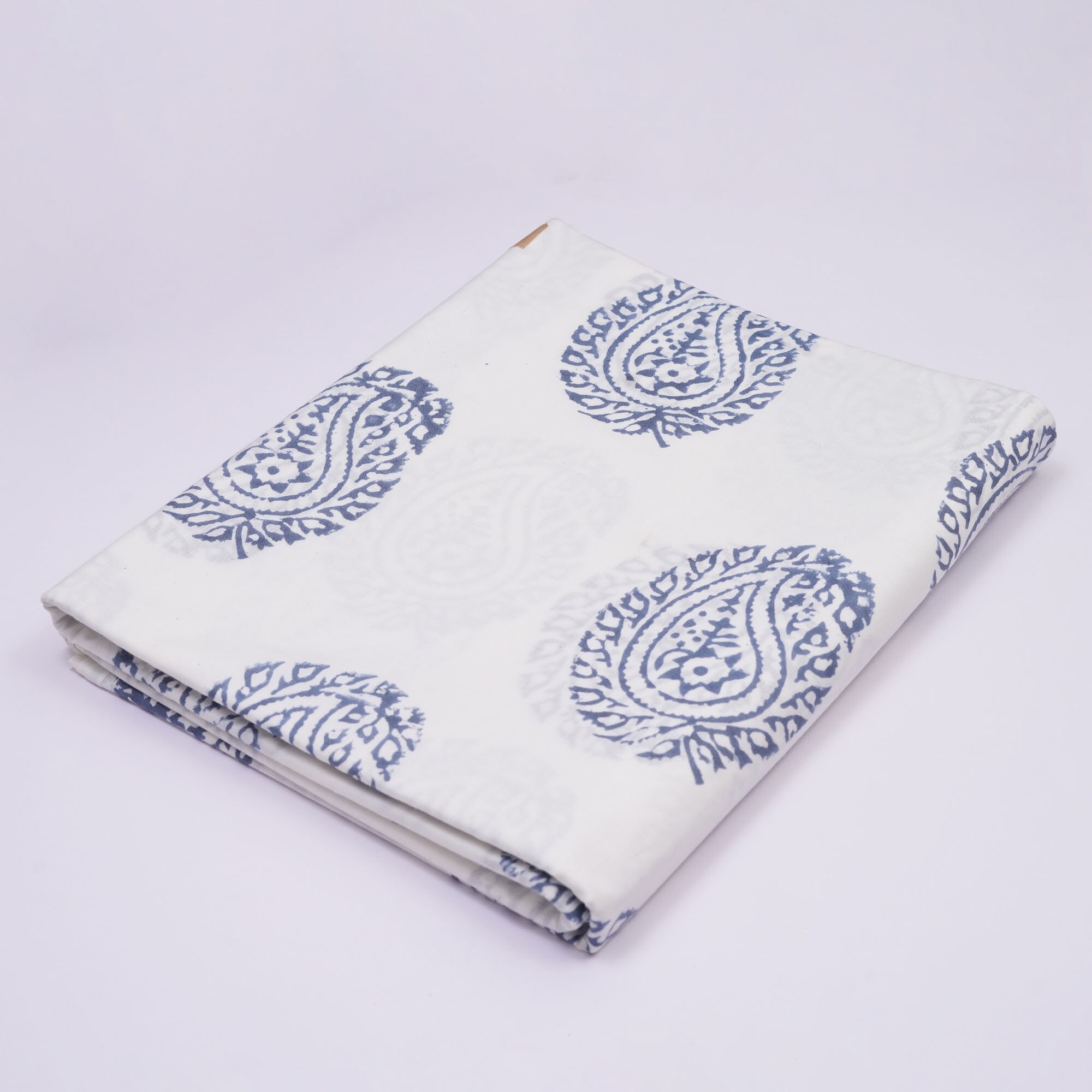 Indian Cotton Voile Fabric by the Yard, Mugal Floral Block Print Cotton ...