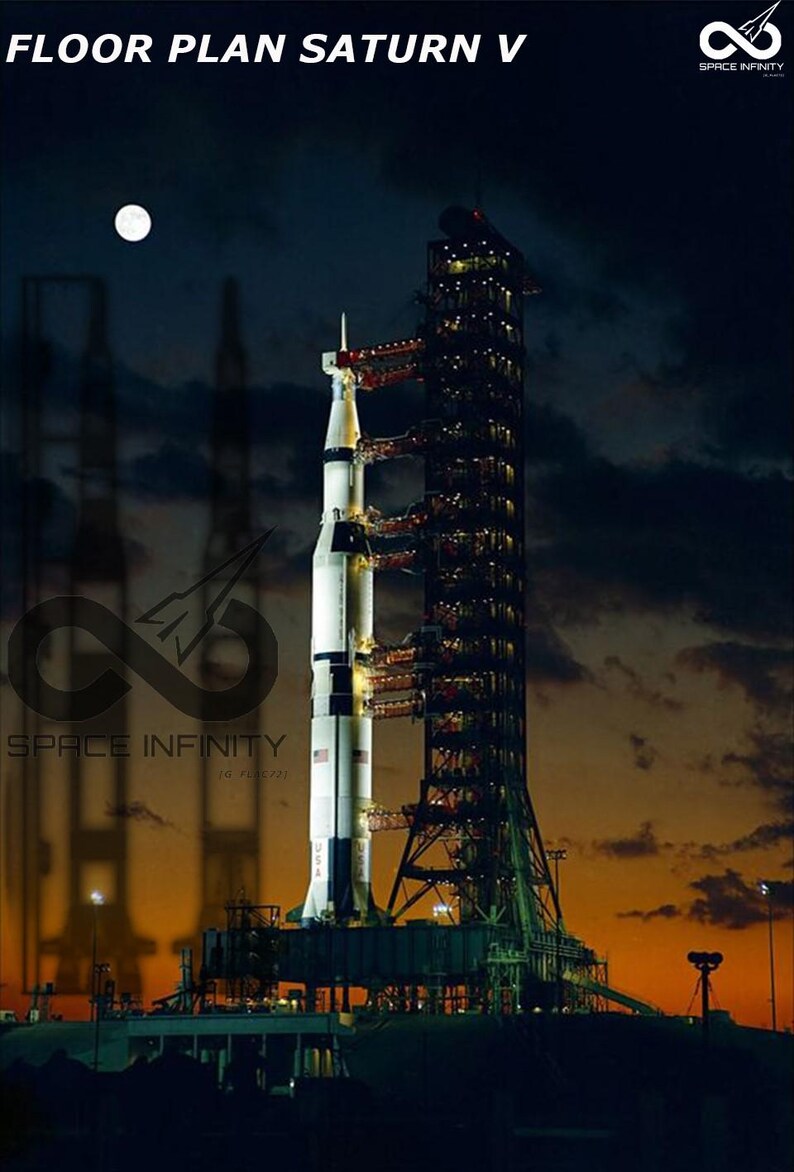 Blueprint Reconstruction of the Saturn V - Etsy