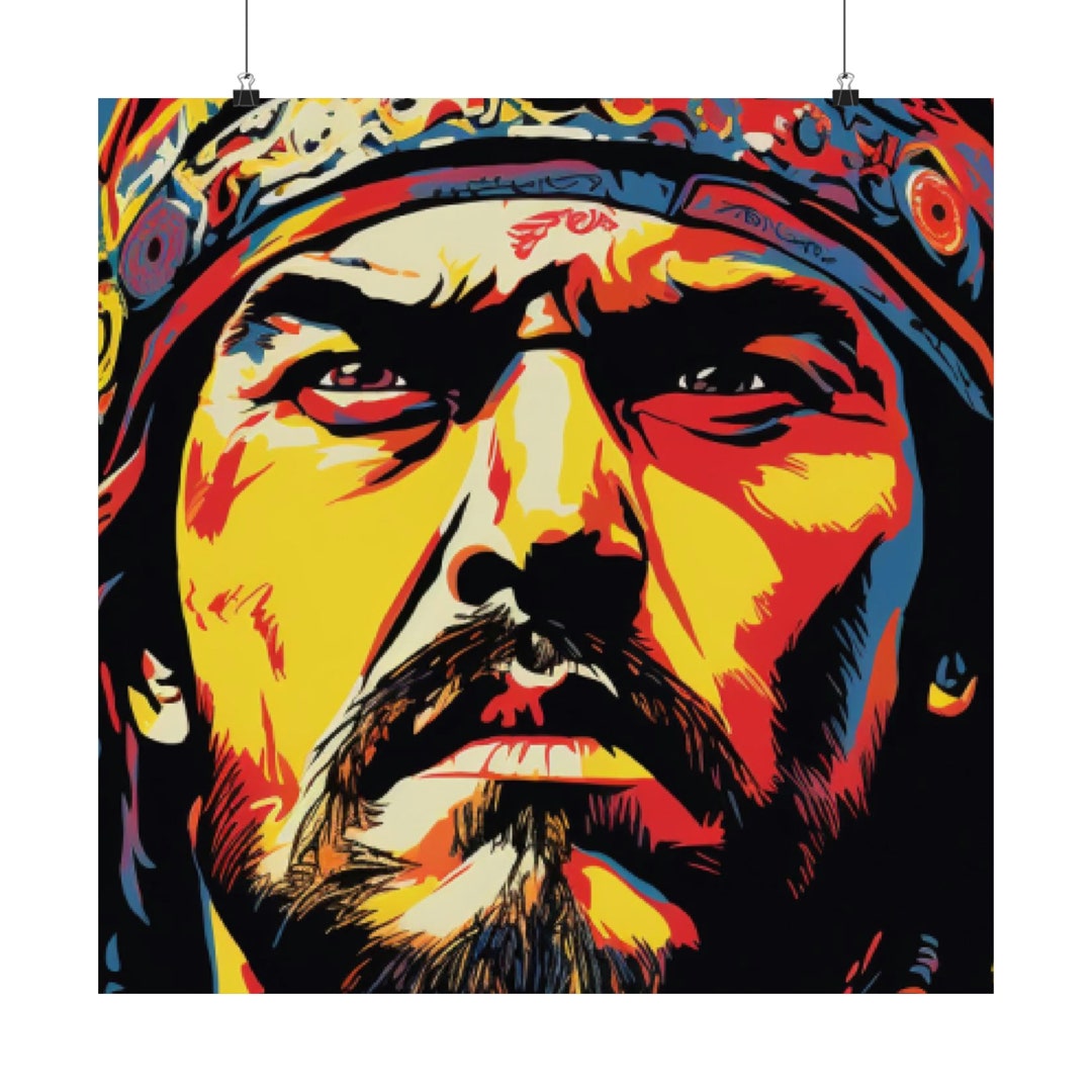 Attila the Hun: Scourge of God Warrior King Pop Art - Etsy