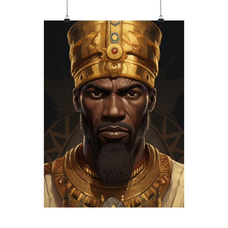 Golden Gaze: Mansa Musa Portrait AI Creation - Etsy