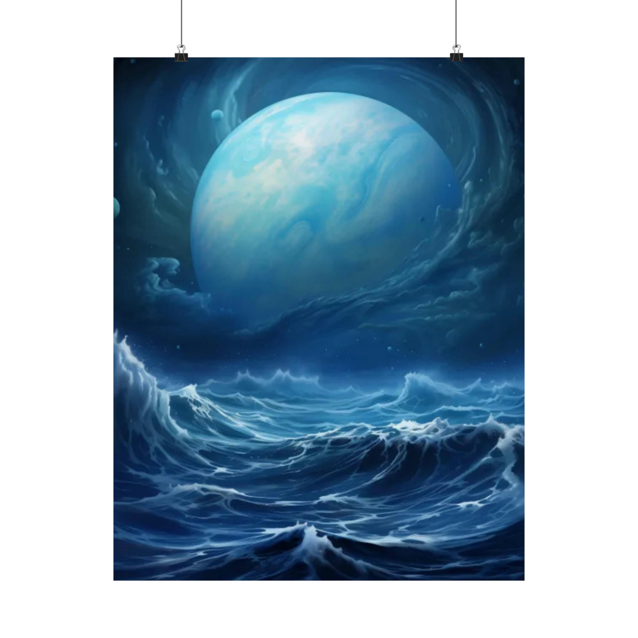 Neptune Reimagined: an Ai-generated Fantasy Seascape - Etsy