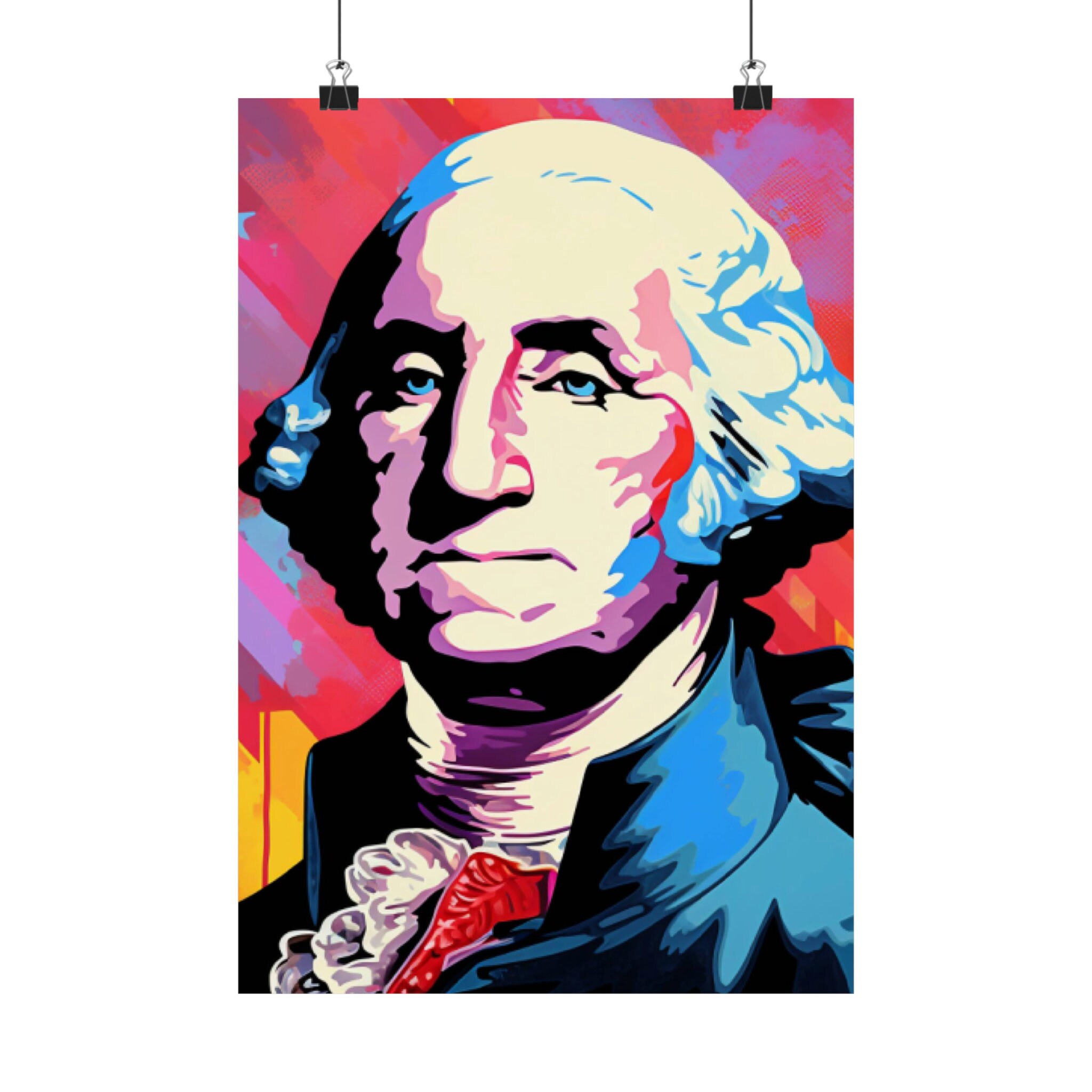 Presidential Pop: George Washington Vibrant Pop Art - Etsy