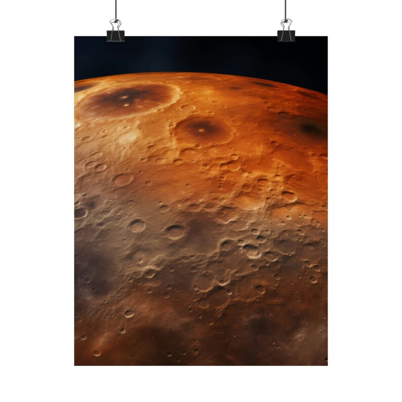 Close up of Planet Mercury AI Generated AI Space Art Mercury - Etsy Canada