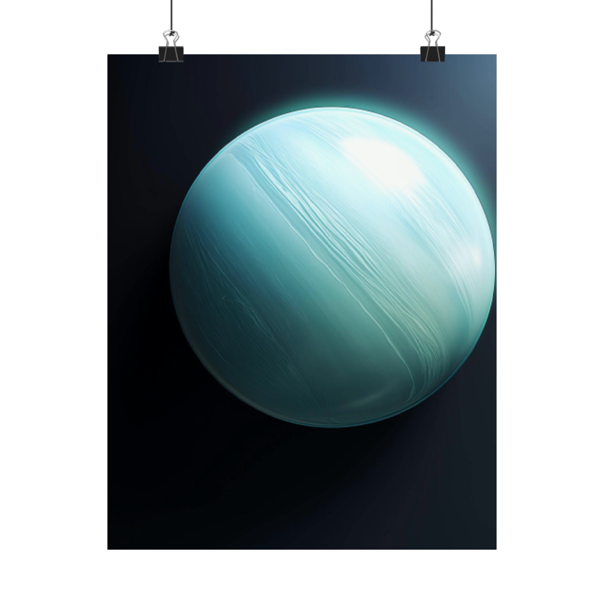 Uranus Realistic Portrayal AI Art Space Art - Etsy