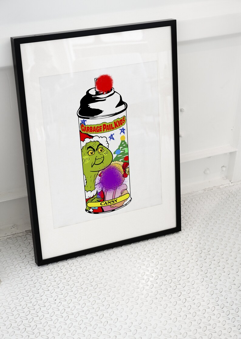 CANSY X Garbage Pail Kids GRINCH Who Sprayed Christmas Street Art ...