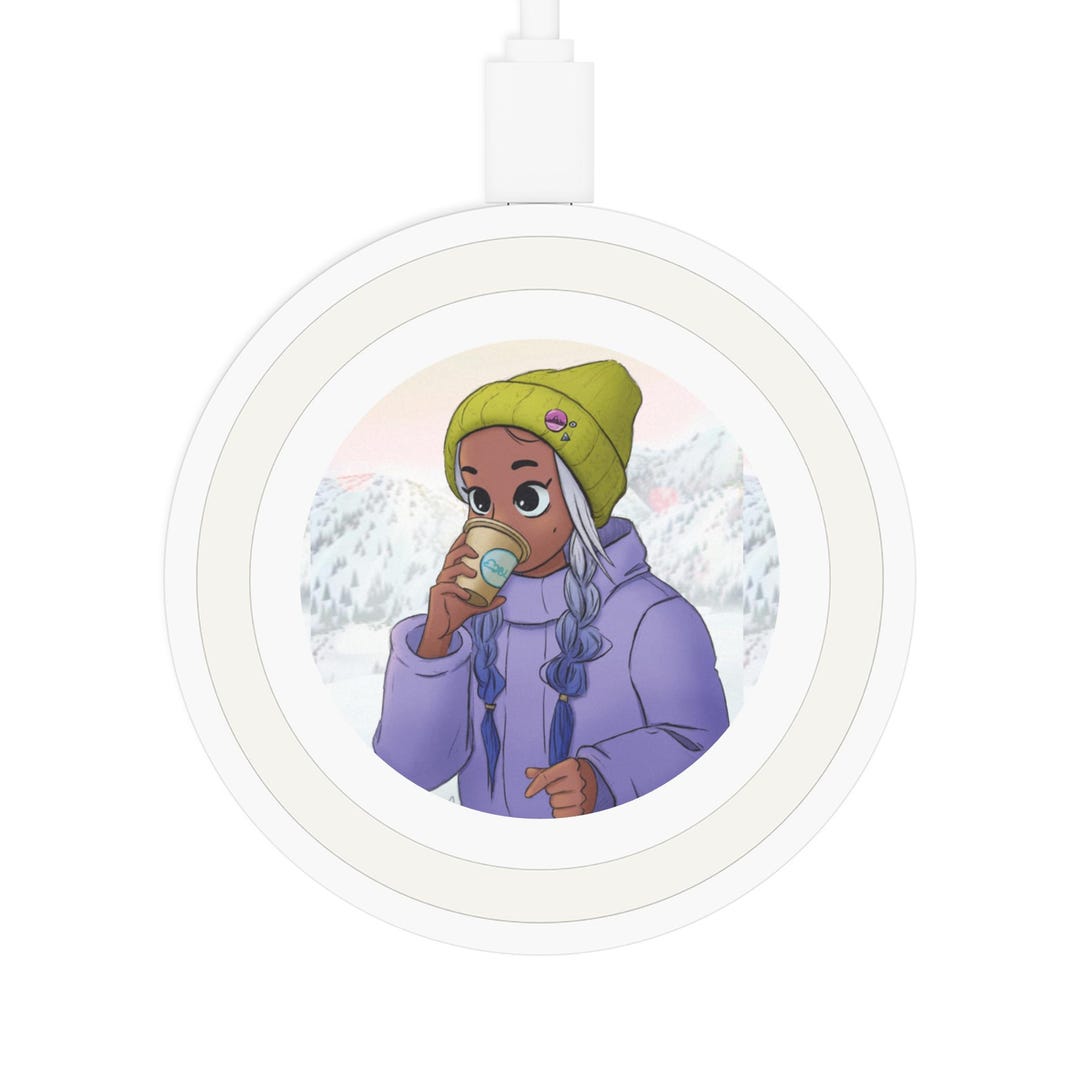 Winter Anime Girl Quake Wireless Charging Pad - Etsy