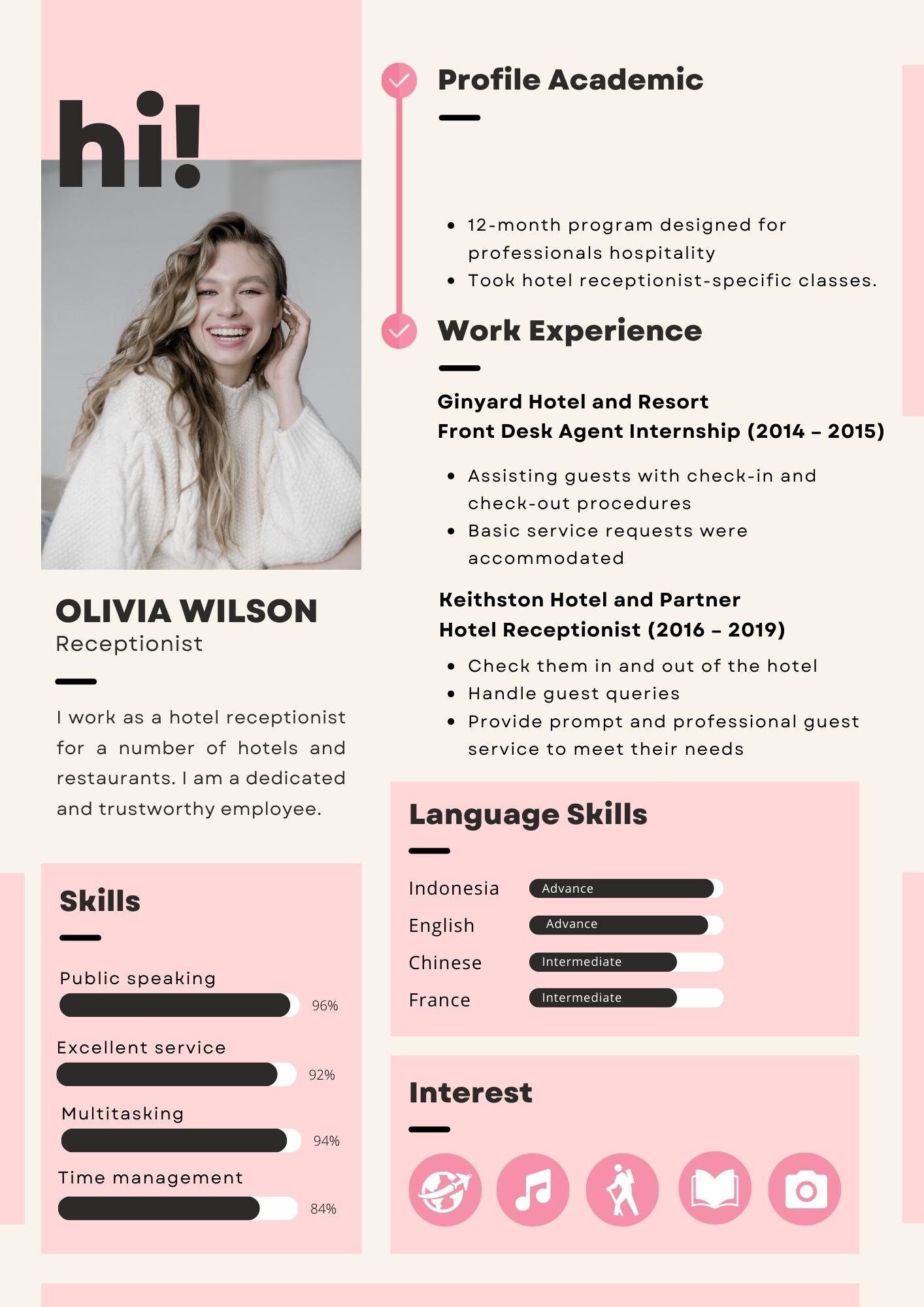 Creative Professional Resume Design, CV for Creative Professionals, CV ...