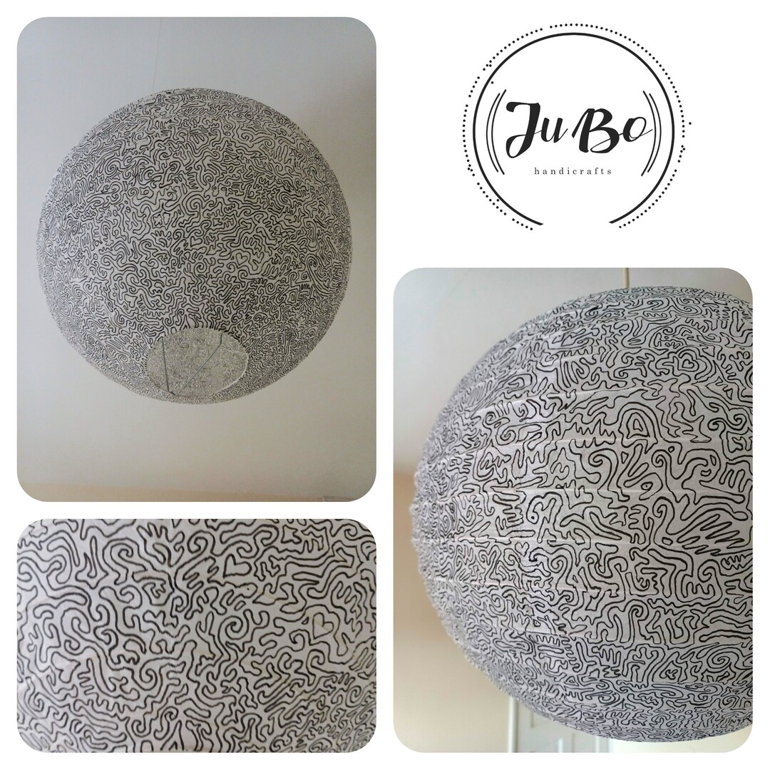 White Tapered Paper Light Shade Hand Embellished - Etsy