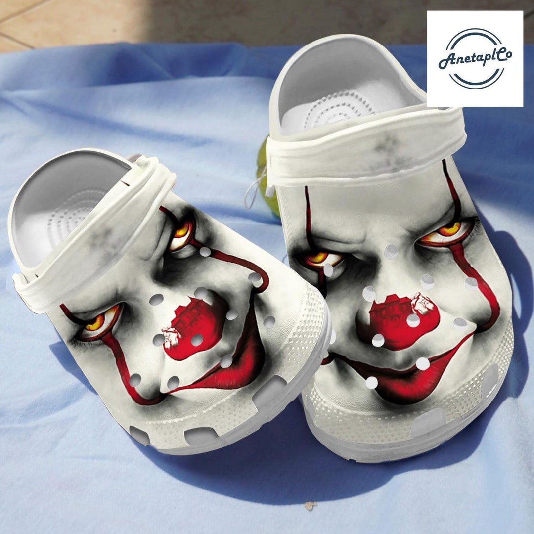Halloween Pennywise Clogs Horror Movie Crocs Horror - Etsy
