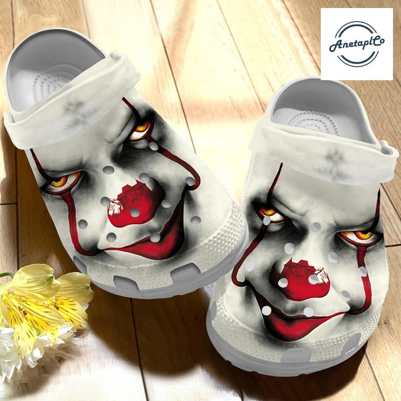 Halloween Pennywise Clogs Horror Movie Crocs Horror - Etsy