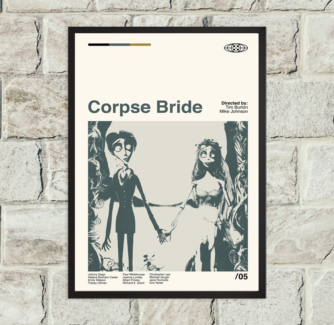 Corpse Bride Poster Tim Burton Minimalist Movie Poster - Etsy