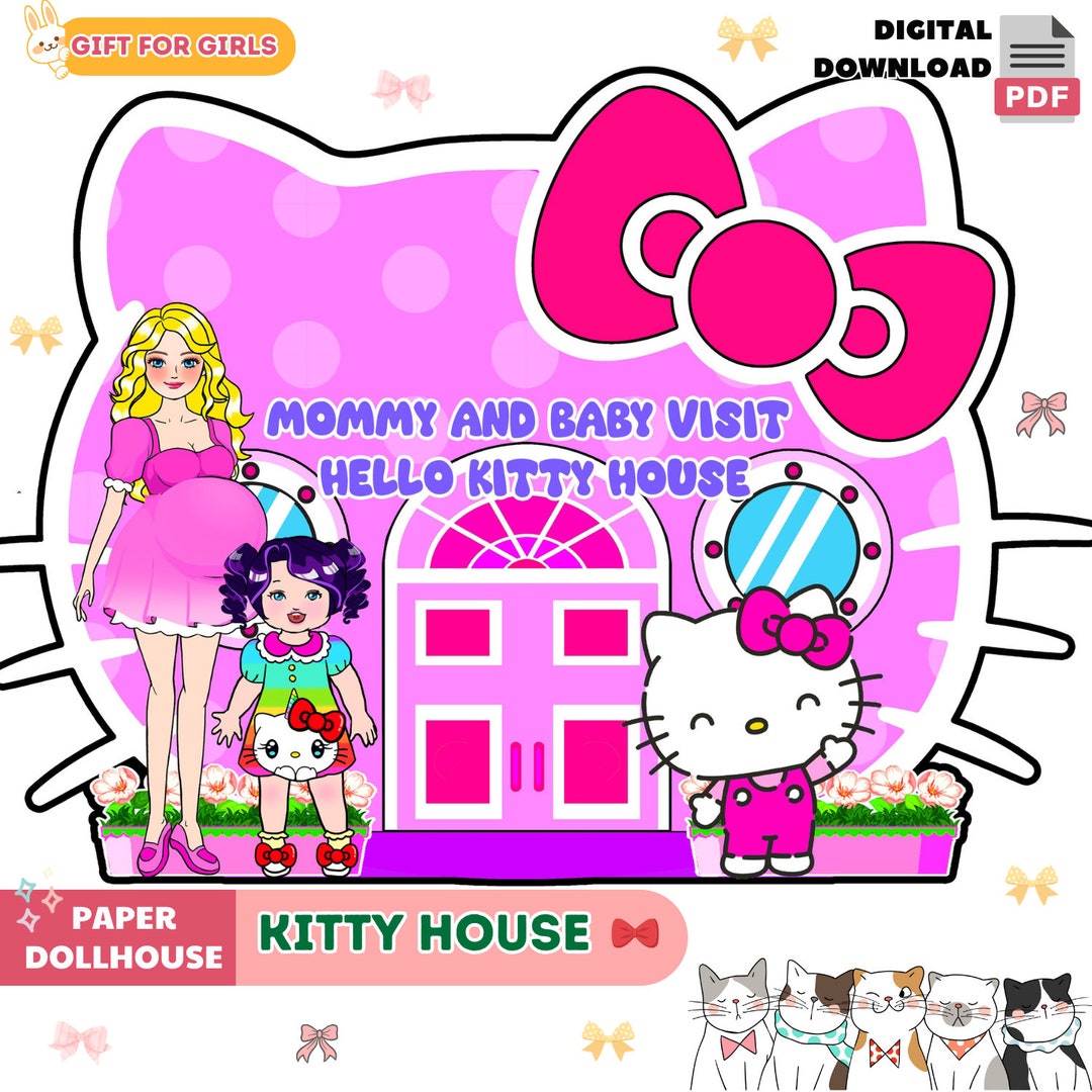 Cute House Printable, Paper Doll House, DIY Crafts, Montessori Toys ...