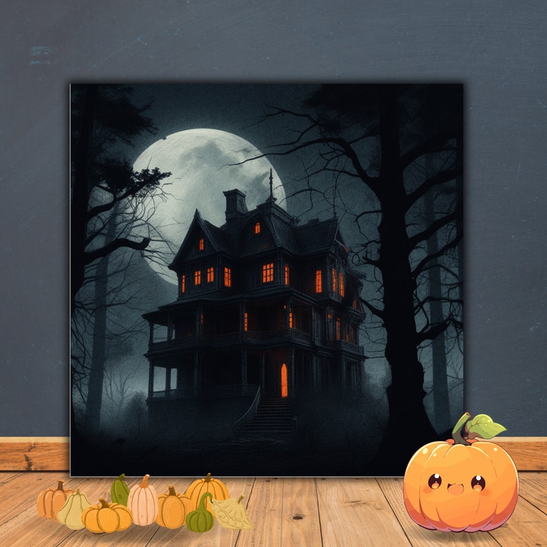 Fantasy Scary Villa Perfect for Halloween, 2500x2500 Px - 300 Dpi - Etsy
