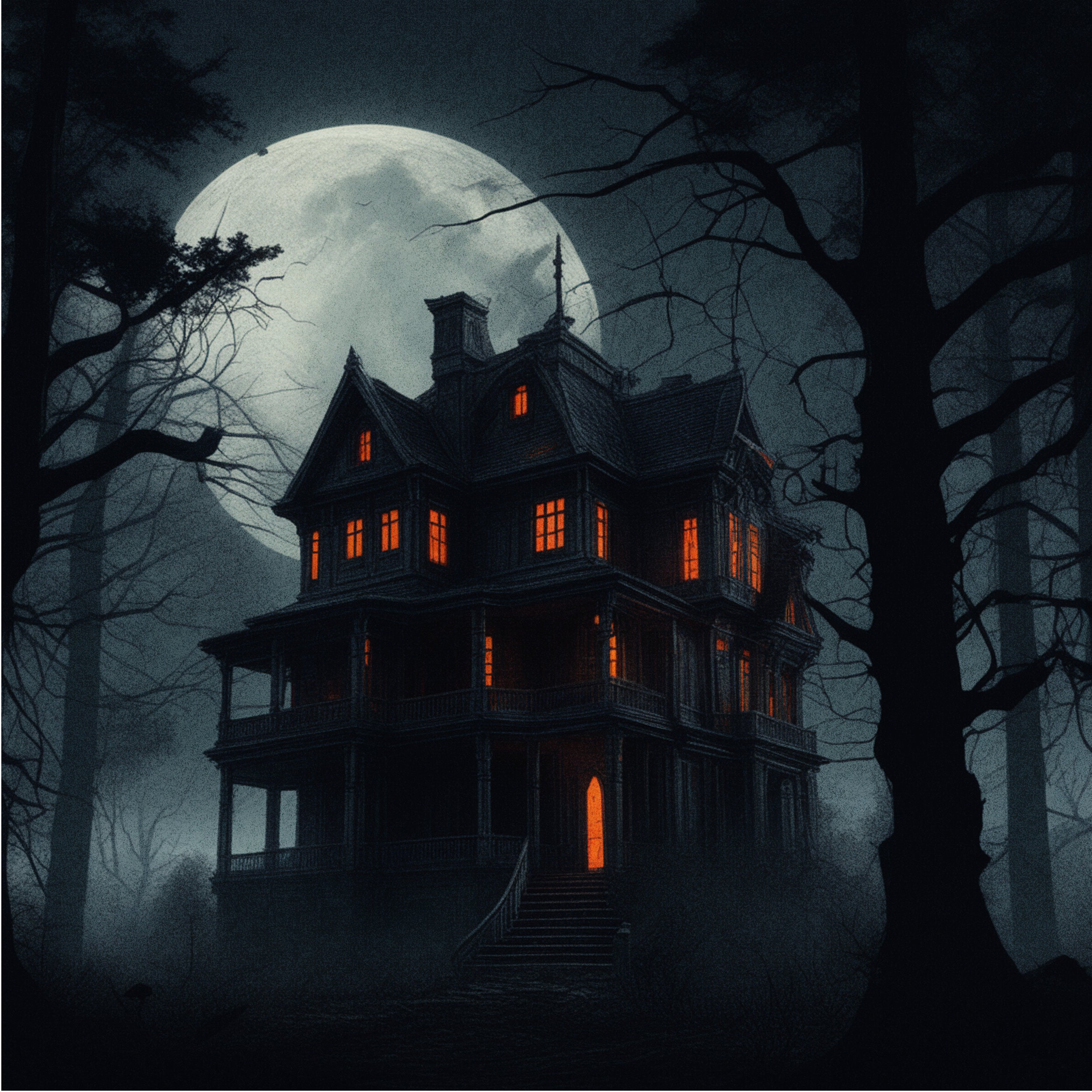 Fantasy Scary Villa Perfect for Halloween, 2500x2500 Px - 300 Dpi - Etsy