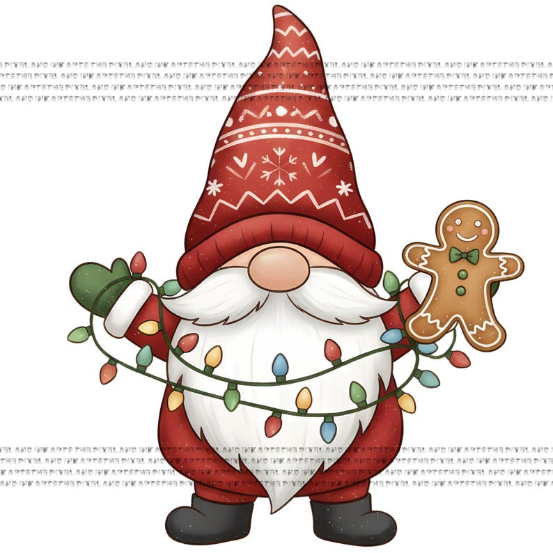 Christmas Gnome PNG Bundle With Cute Holiday Gnomes Holding Gifts Trees ...