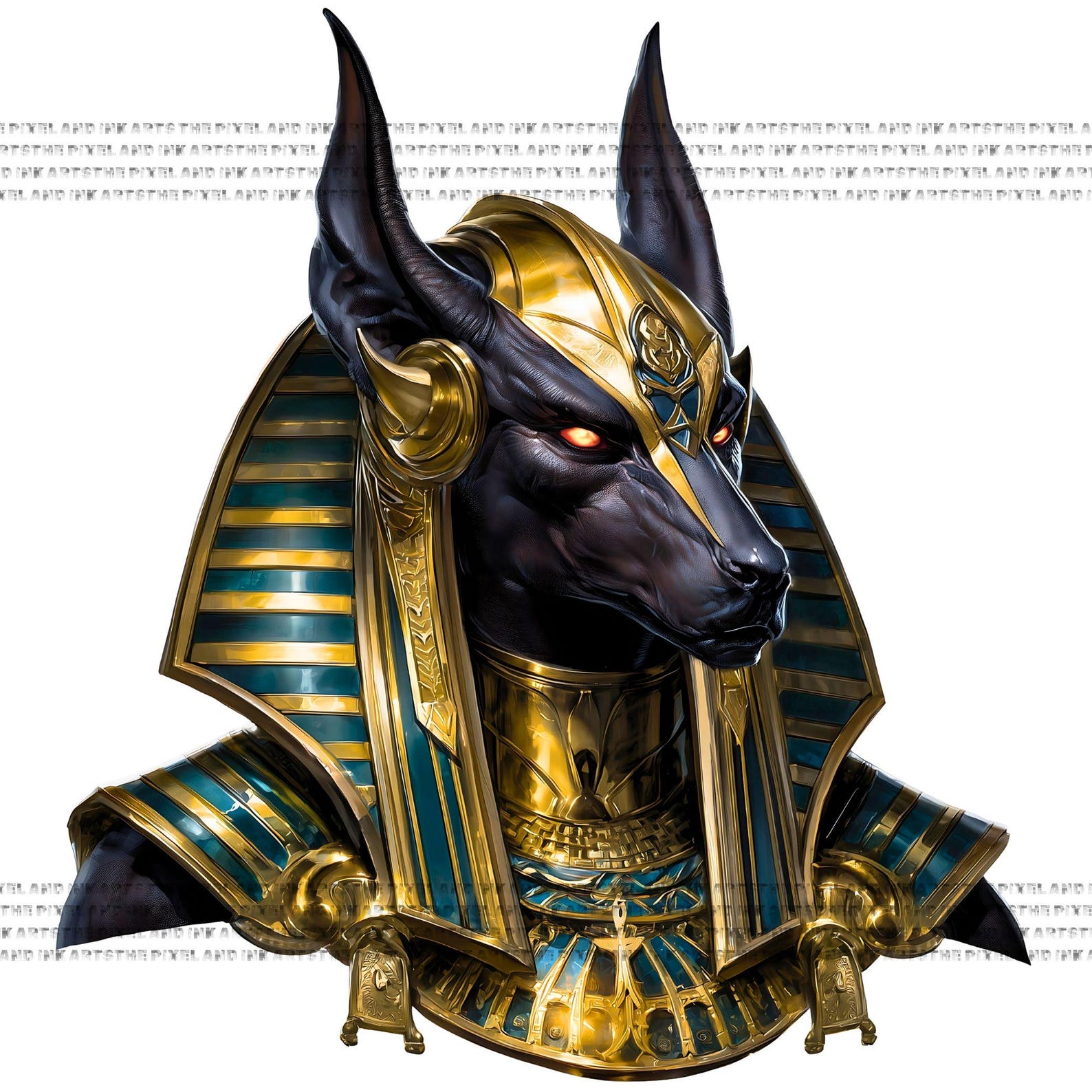 Egyptian Gods PNG Bundle – Mythological Clipart of Anubis, Bastet, Ra ...