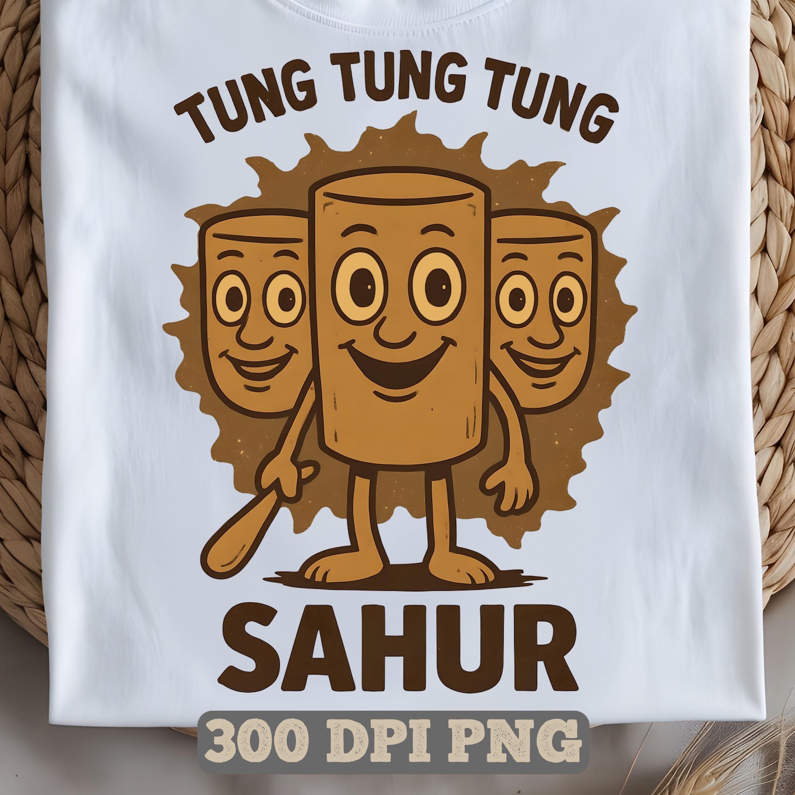 Tung Tung Tung Sahur PNG Funny Italian Meme Shirt PNG | Trendy Internet ...