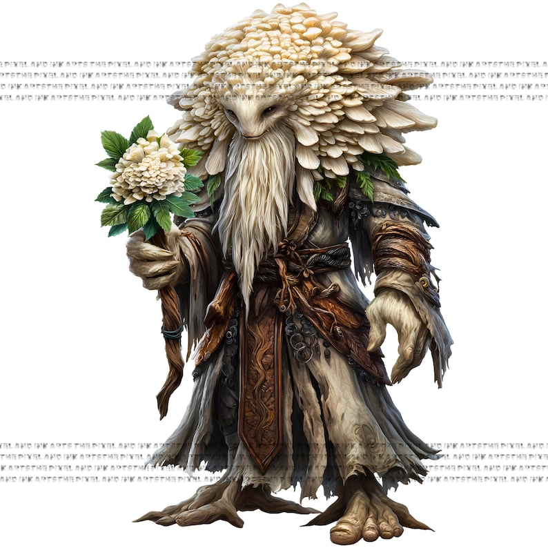 Fantasy Mushroom Folk Clipart Bundle | Myconid RPG Character, Woodland ...