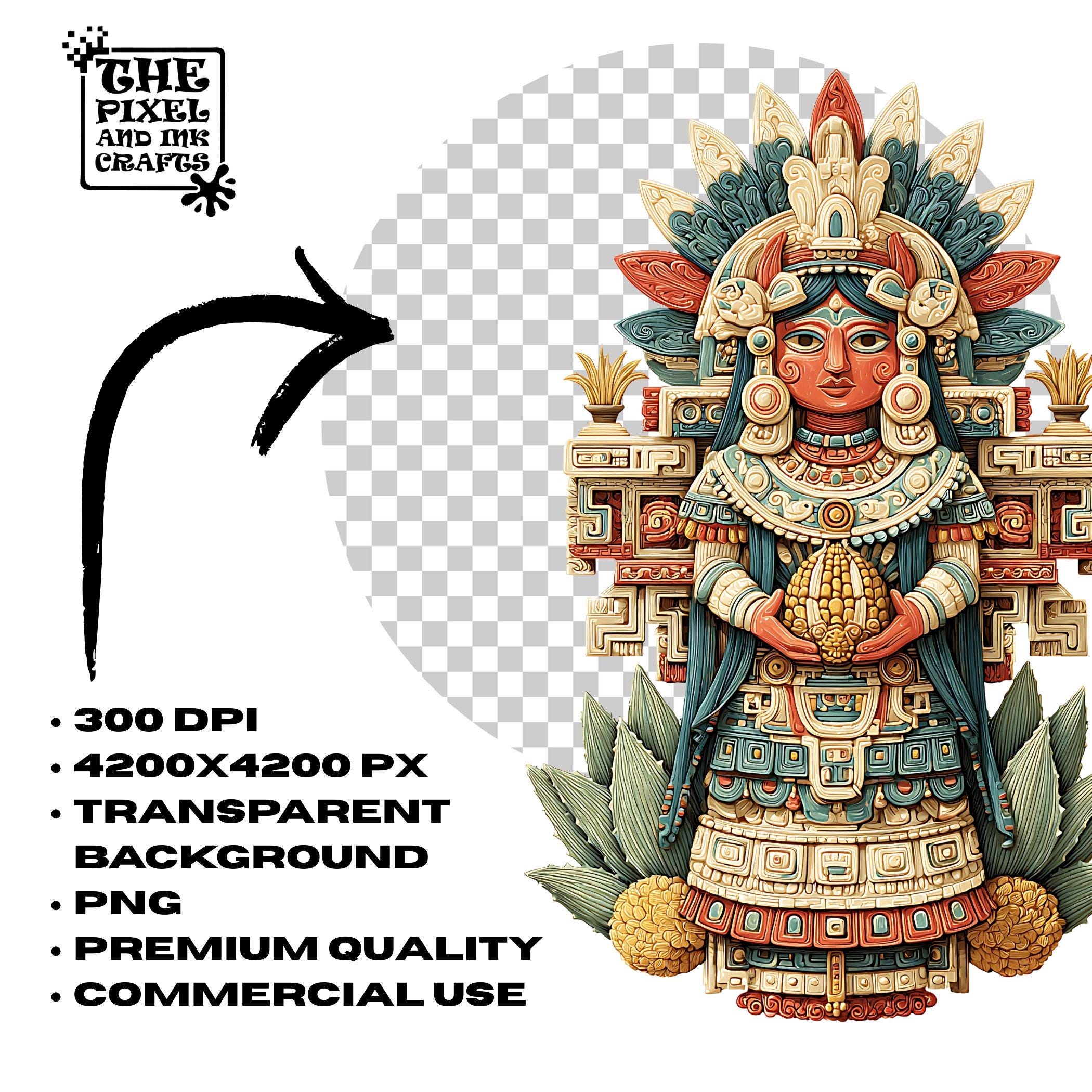 Aztec Gods PNG Bundle Quetzalcoatl Huitzilopochtli Tlaloc Xolotl Mayan ...
