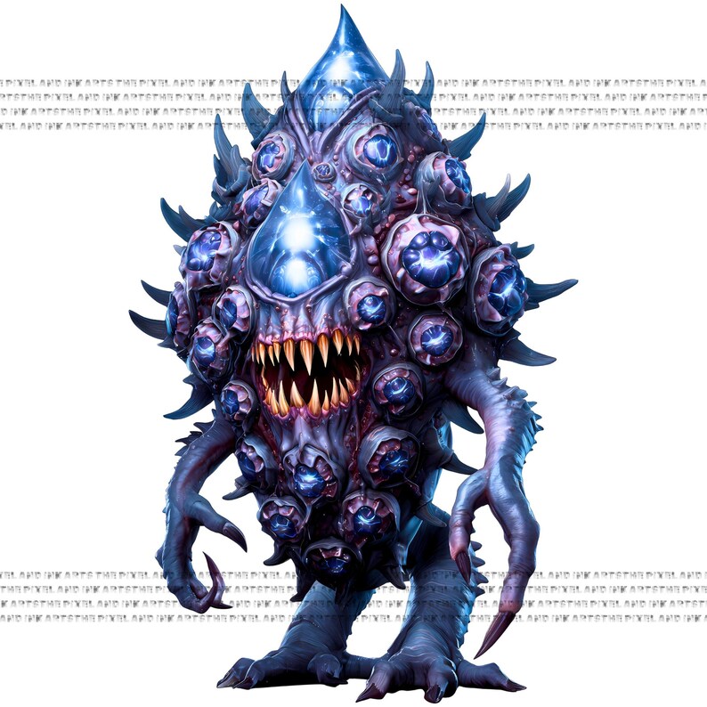 Monster Swarm Clipart Bundle PNG | Dark Horror Beast | RPG Creature ...