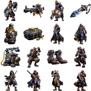 Post Apocalyptic PNG Clipart Bundle | Wasteland Raider Digital Art ...