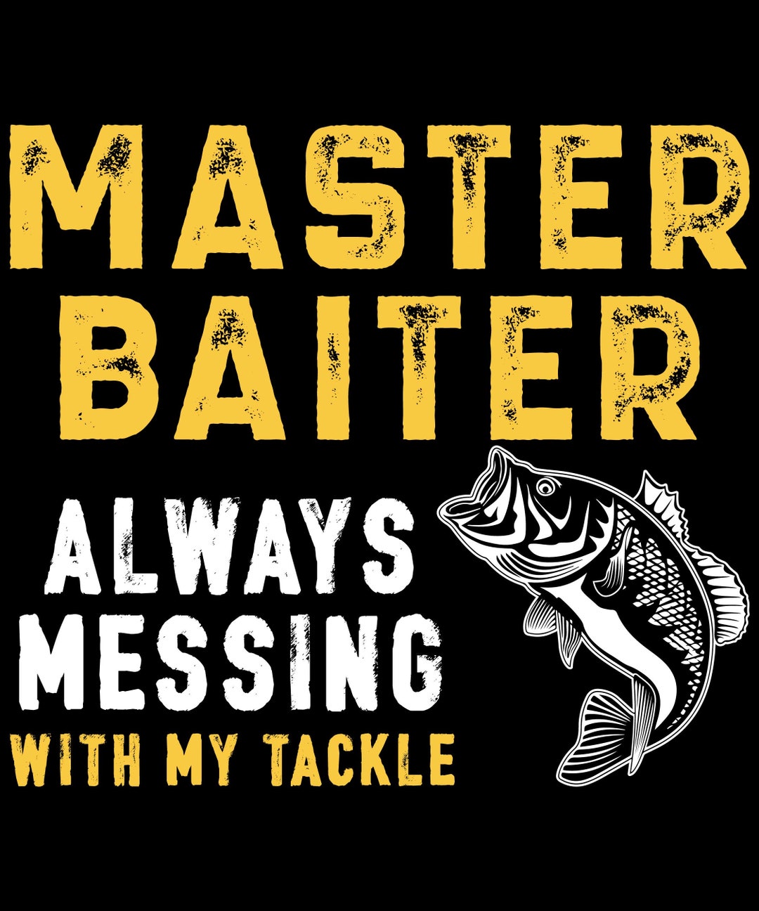 Fishing T-shirt Design Master Baiter - Etsy