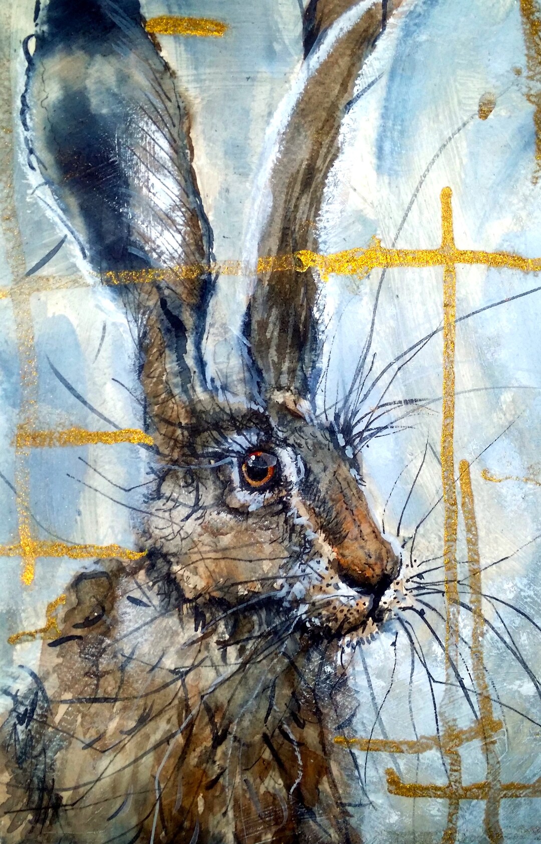 Picture Hare Print, Gift for Women young Jack From Original Watercolour ...