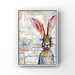 Gift for Girl, Hare Print Picture of an Original Watercolour Painting ...