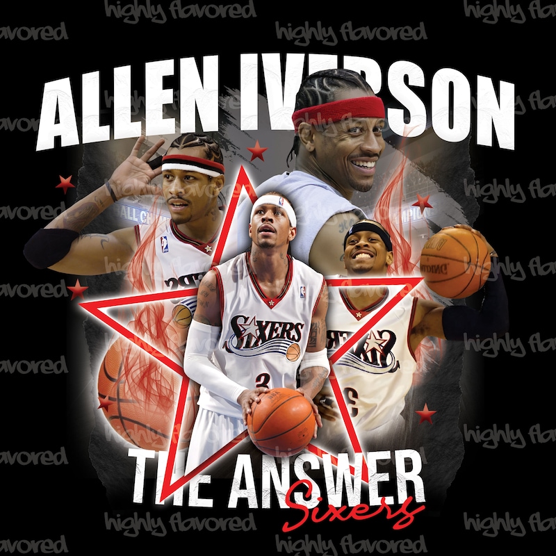 Allen Iverson Drawing - Etsy