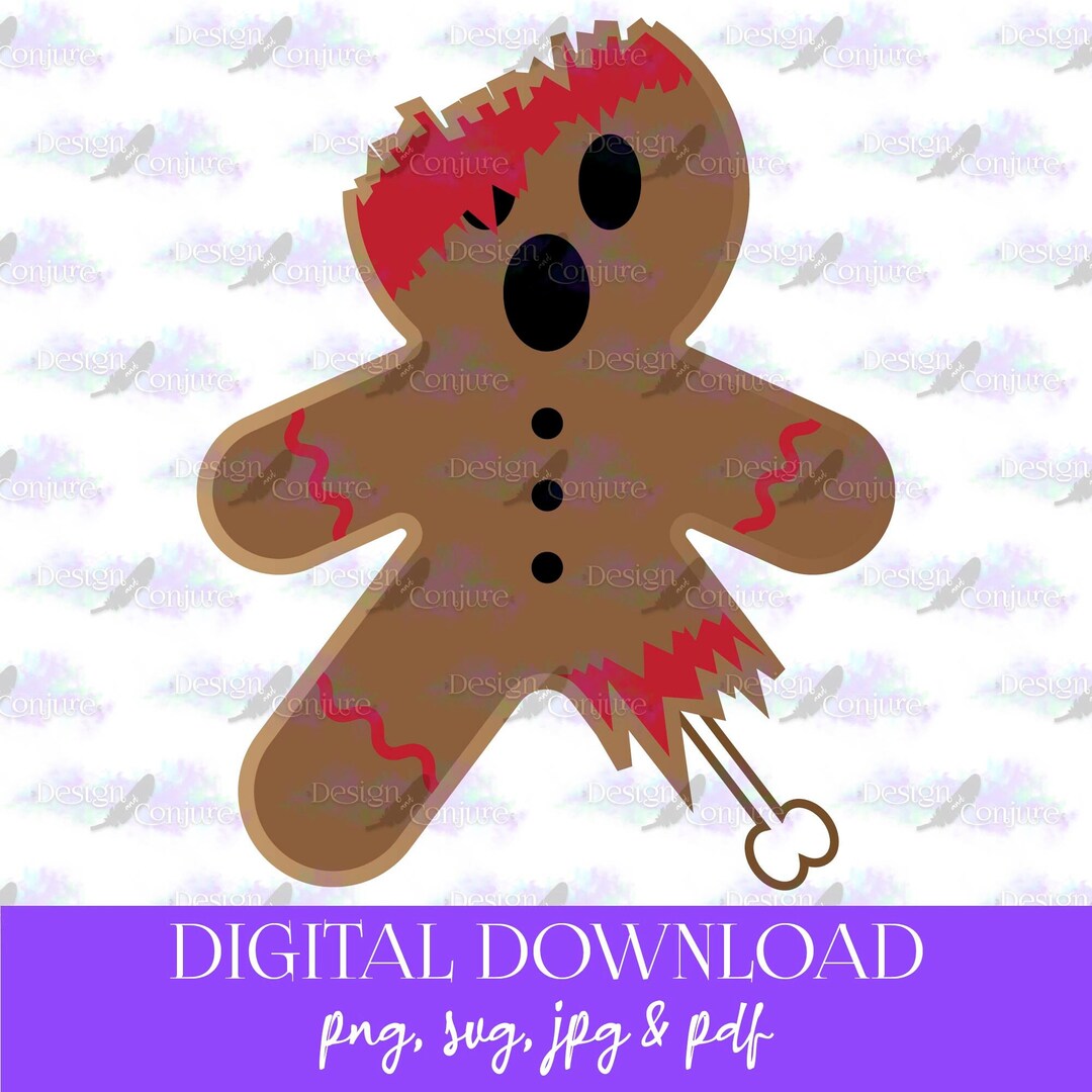 Gingerbread Eaten - Digital Download - Png, Svg, Jpg & Pdf - Etsy