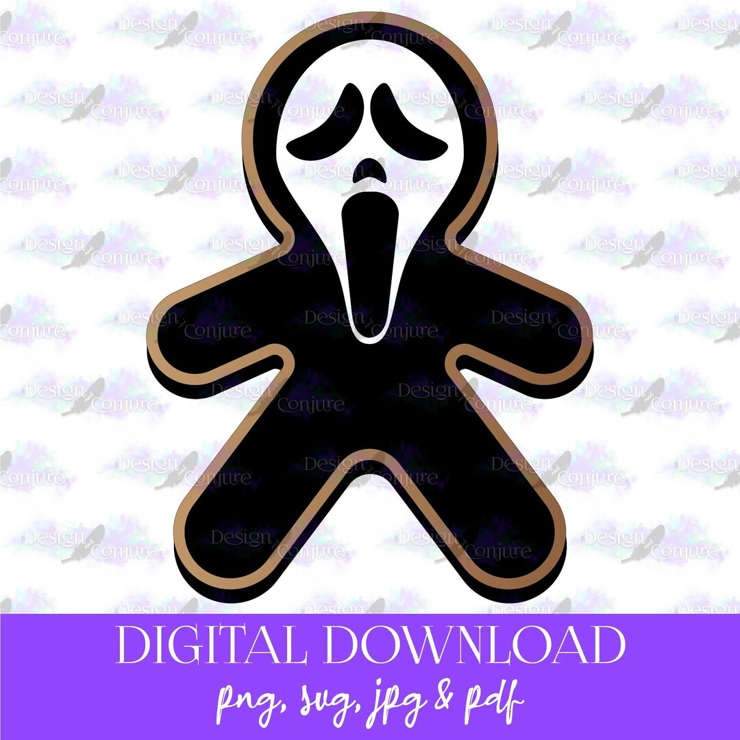 Gingerbread Scream - Digital Download - Png, Svg, Jpg & Pdf - Etsy