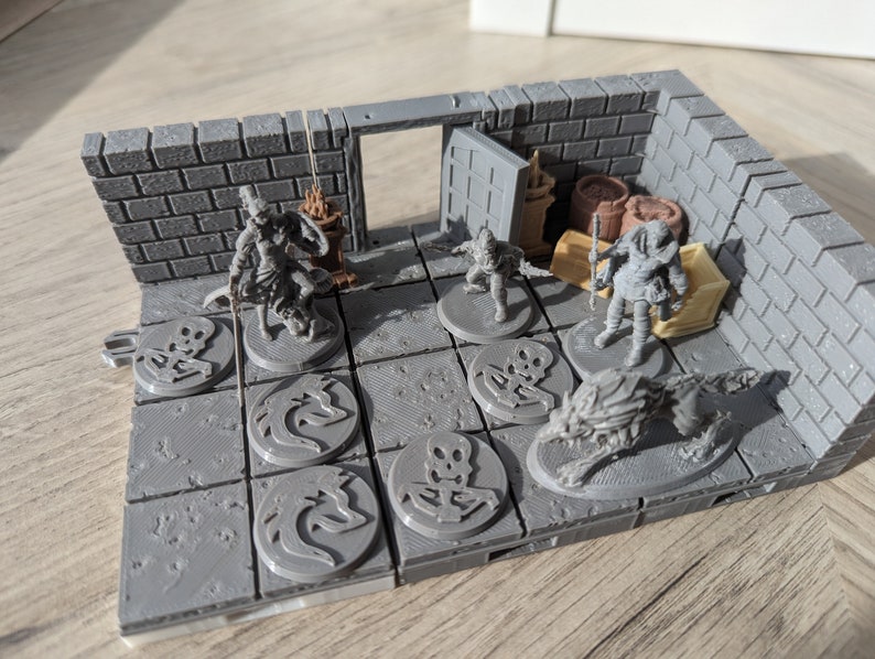 3D Printed TTRPG Monster Tokens Skeleton Pack of 5 - Etsy Australia