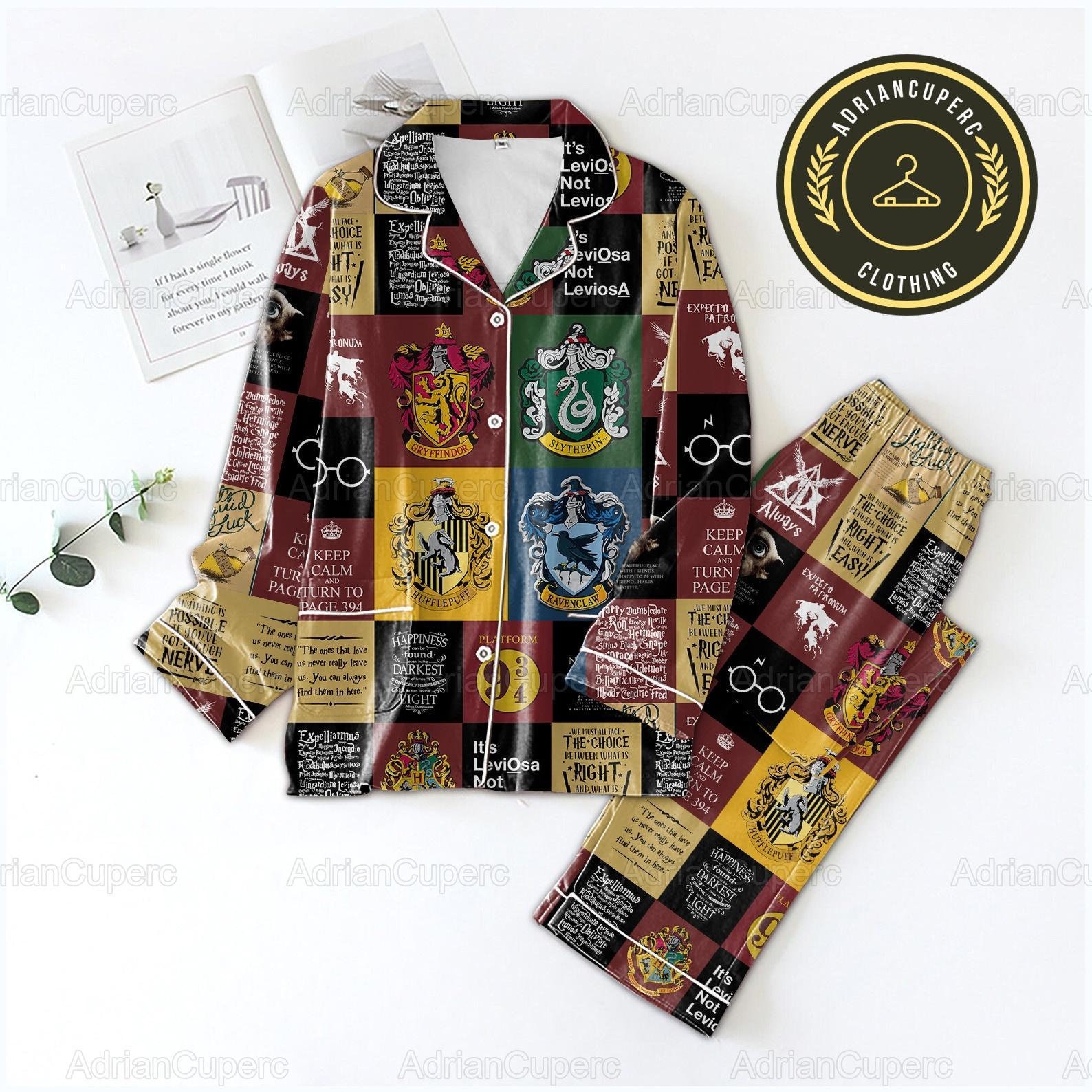 Christmas Harry Potter Pajamas Set, Harry Potter Womens Pajamas, Harry ...