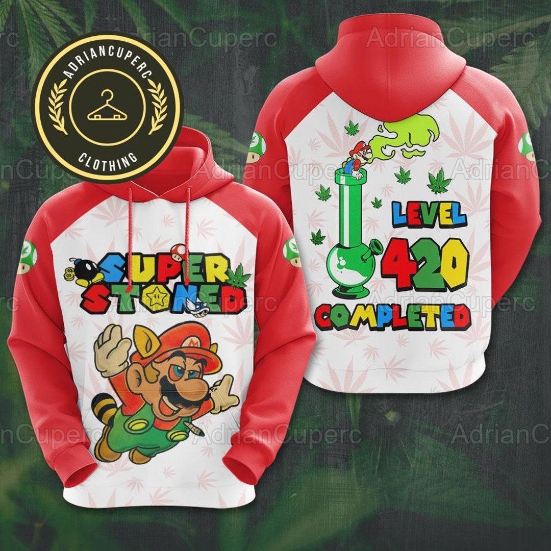 Super Mario Hoodie, Super Mario Sweatshirt, Super Mario Zip Hoodie ...