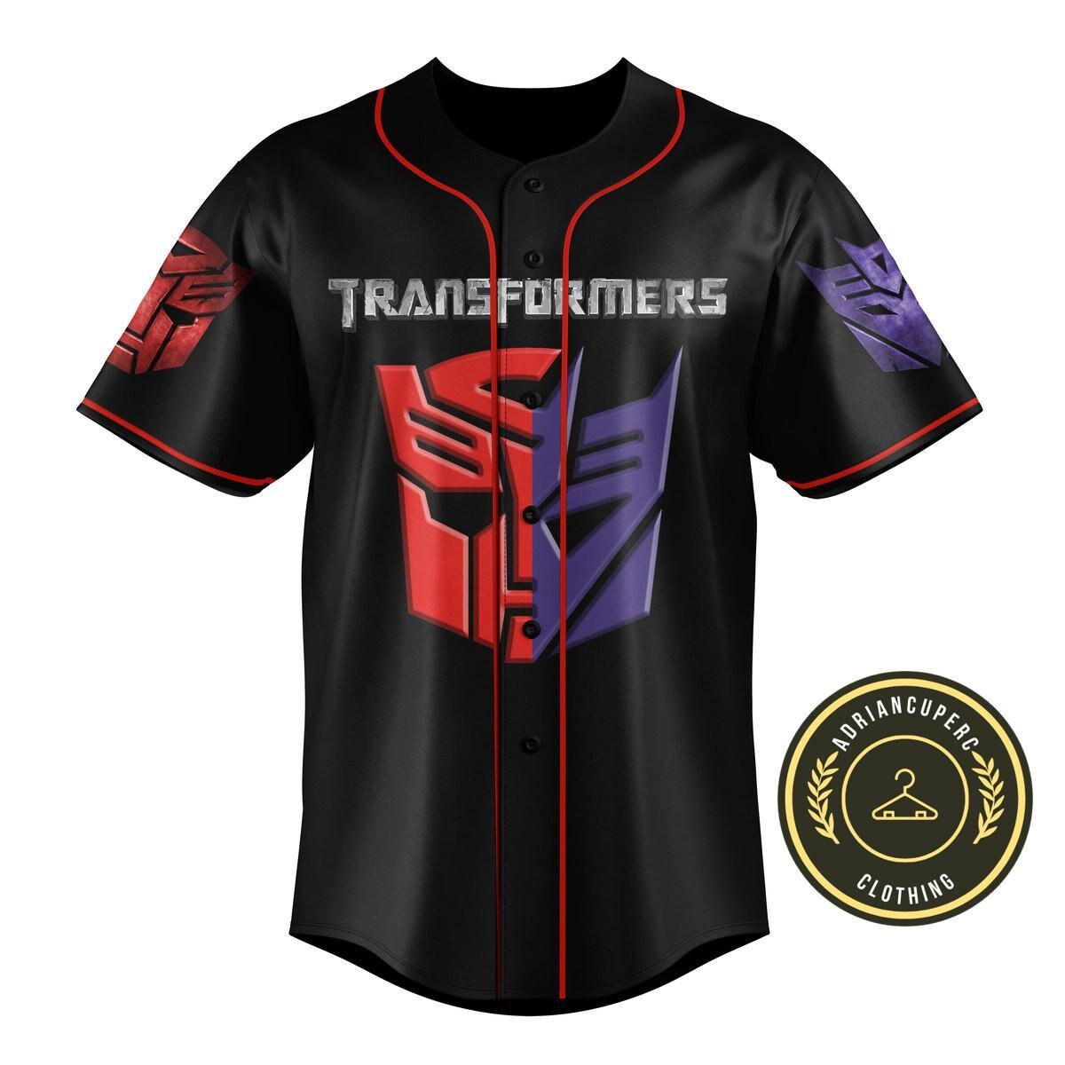 Transformers Baseball Jersey, Transformers Jersey Shirt, Transformers Shirt