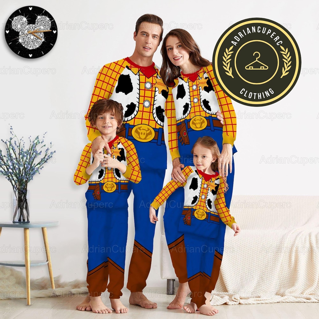 Toy Character Pajamas Set, Toy Cosplay Matching Family Pajamas Set, Toy ...
