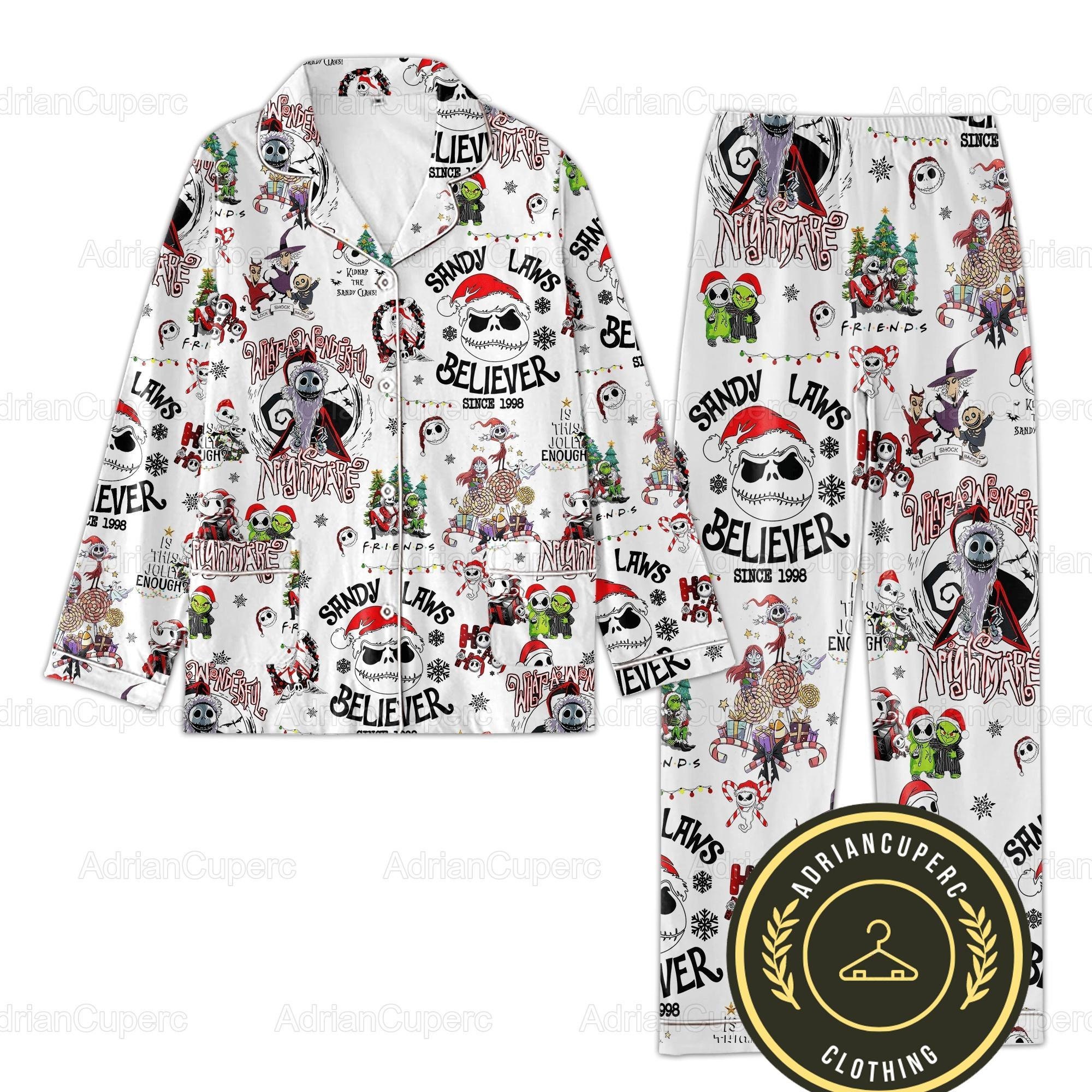 Christmas Nightmare Before Christmas Pajamas Set, Jack Sally Shirt ...