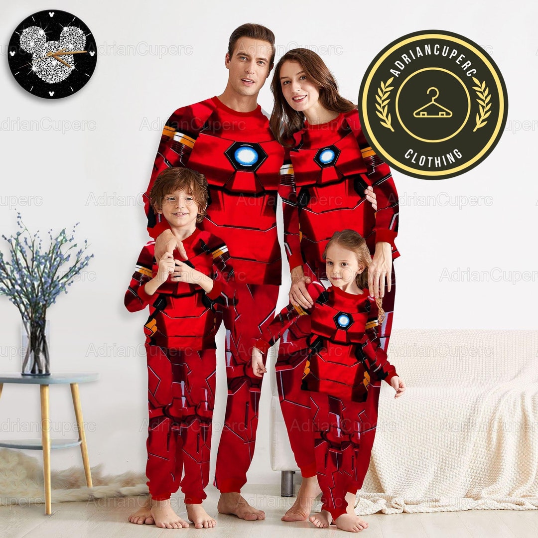 Superhero Pajamas Set, Superhero Matching Family Pajamas Set, Superhero ...