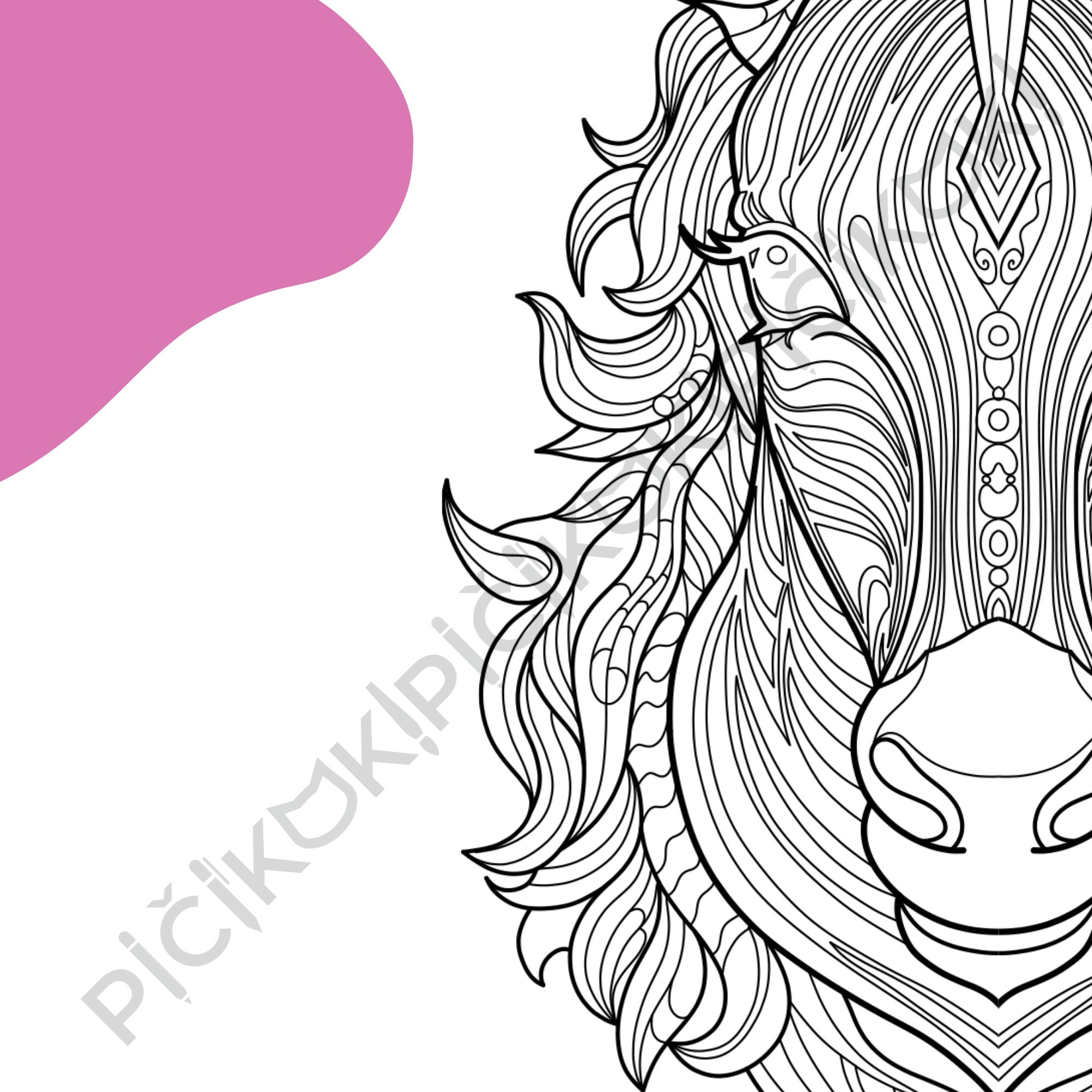 Zebra Mandala Coloring Page · Meditation, Stress Relief, Relaxation ...