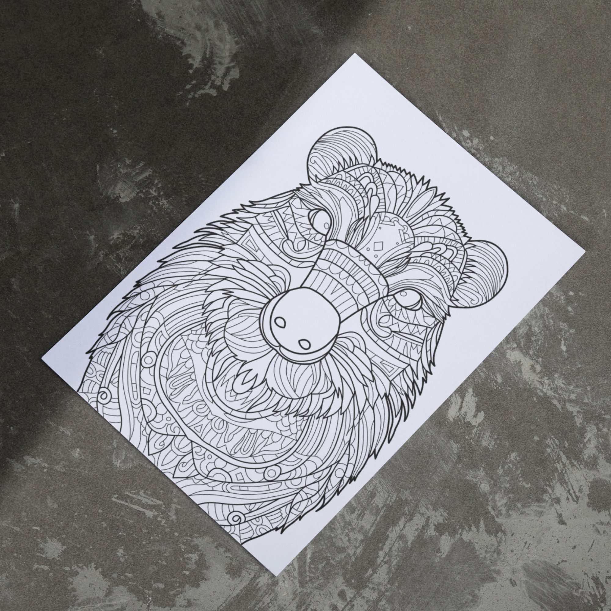 Capybara Mandala Coloring Page · Meditation, Stress Relief, Relaxation ...
