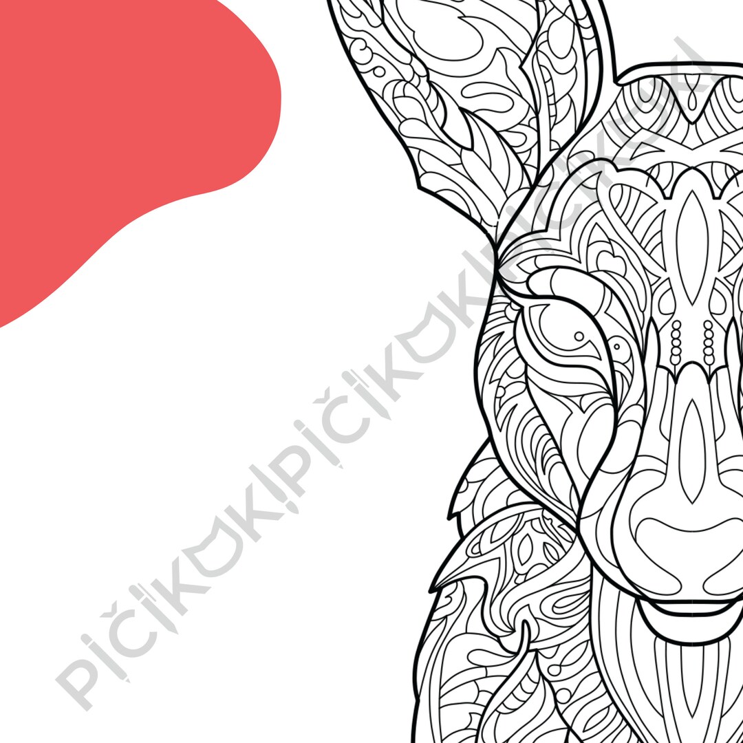 Kangaroo Mandala Coloring Page · Meditation, Stress Relief, Relaxation ...